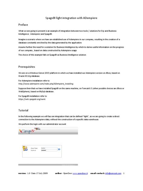 spagobi and adempiere pdf business intelligence databases
