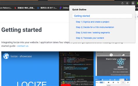 QuickOutline Navigate Page Headers Easily Google Chrome 용 확장 프로그램 다운로드