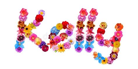 Flowers Name Kelly Stock Illustration Illustration Of Blue 85442416