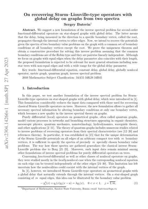 pdf on recovering sturm liouville type operators with global delay