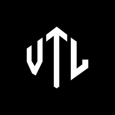 Vtl Letter Logo Design With Polygon Shape Vtl Polygon And Cube Shape