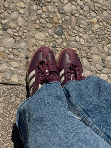 Cherry Red Adidas Sambas🍒 In 2024 Adidas Samba Outfit Samba Outfit