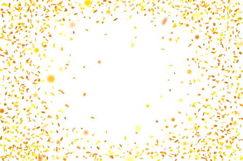 황금 색종이 무작위로 반짝이 틴셀 비행 흰색 배경에 빛나는 고립 된 둥근 입자 가능성에 대한 스톡 벡터 아트 및 기타 이미지 가능성 계절 공휴일 Istock