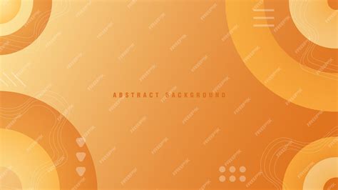 Premium Vector Orange Vector Layout With Circle Shapes Abstract Background With Colorful