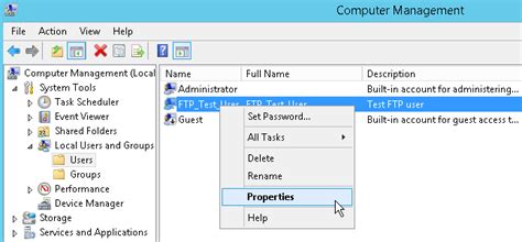 IIS How To Setup An FTP Account To Access A Generic Folder On A