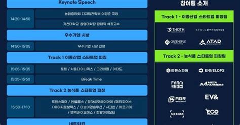 소풍벤처스 농식품특화 스타트업 데모데이 축제 연다