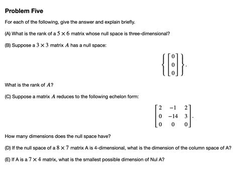 solved problem five for each of the following give the