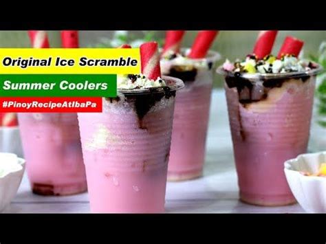 Ice Scramble Or Iskrambol Summer Coolers Youtube Filipino Food
