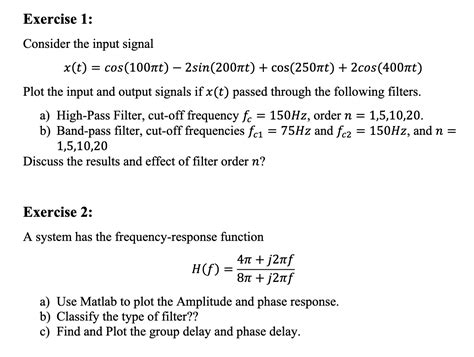 solved exercise 1 consider the input signal x t