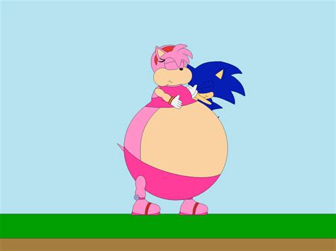 Sumo Amy Hugs Sonic Back By Hritz123 On Deviantart