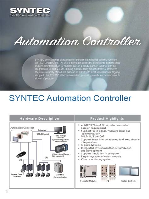 Syntec Automation Controller Offers Powerful Motion Control And