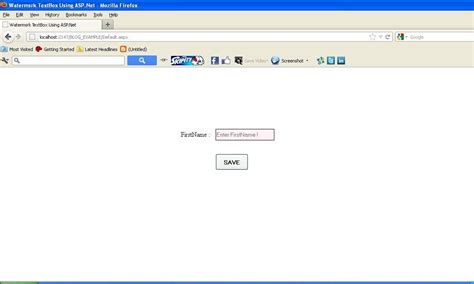Watermark Text For Textbox In Aspnet Text Javascript Building A