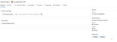 Private Npm Package Deployment Using Vsts By Shems Eddine