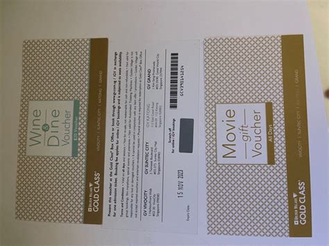 Gold Class Voucher Tickets And Vouchers Vouchers On Carousell Gold Class Voucher Tickets And Vouchers Vouchers On Carousell