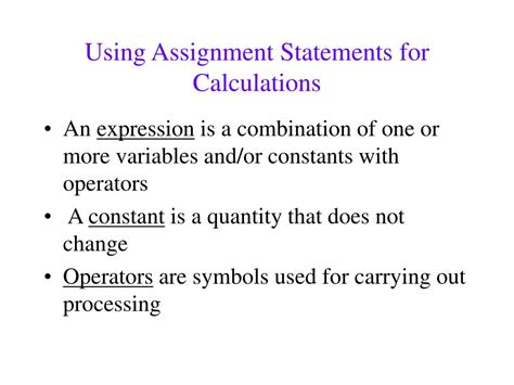 Ppt Chapter 3 Variables Assignment Statements And Arithmetic Powerpoint Presentation Id567163