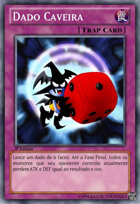 Cartas de Yu Gi Oh pt BR em HD para imprimir Cartas mágicas Dado de seis caras Carta