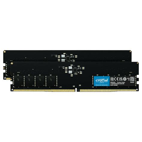 Crucial 32GB DDR5 RAM με 2 Modules 2x16GB και Συχνότητα 4800MHz για
