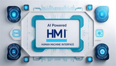 3d Ai Powered Human Machine Interface Frame Concept As A Border Frame