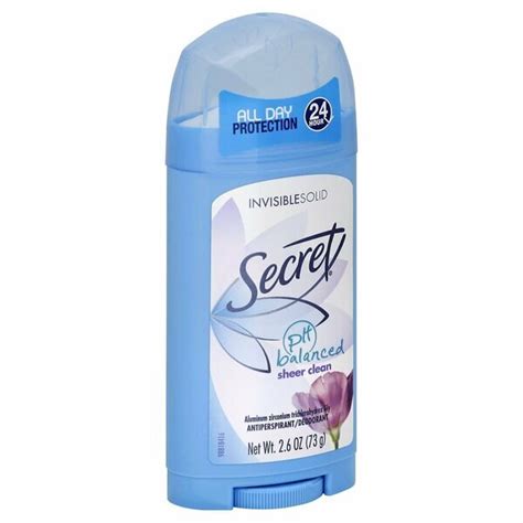 Secret Sheer Clean Invisible Solid Antiperspirant Deodorant 633577 Zoro