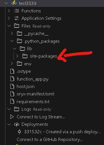Python Cant Add Libraries To Functionapppy In Azure Function Stack Overflow