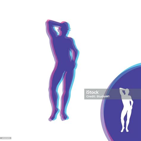 서 서 남자 3d 인체 모델입니다 남자는 그의 발에 서 있다 벡터 일러스트입니다 3차원 형태에 대한 스톡 벡터 아트 및 기타