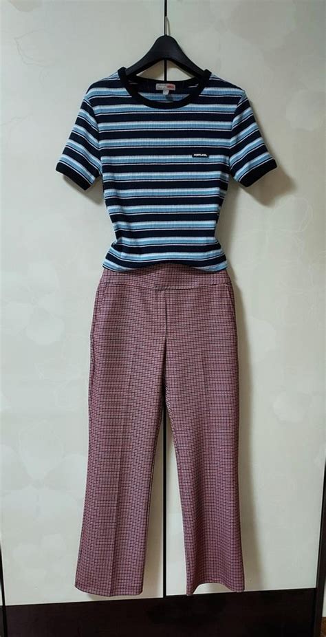 체크무늬바지 새상품 세컨웨어 헬로마켓