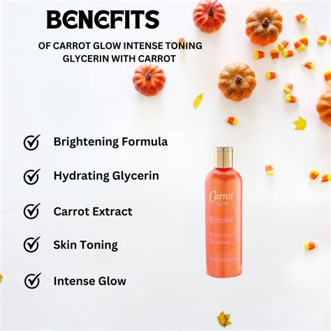 Carrot Glow Intense Toning Glycerin With Carrot Oil 168 Oz