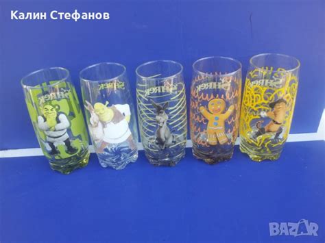 Стъклени чаши Шрек в Колекции в гр София Id38158945 — Bazar Bg