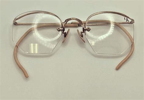 Vintage Rimless Eyeglasses Antique Frameless 110 12k Gem