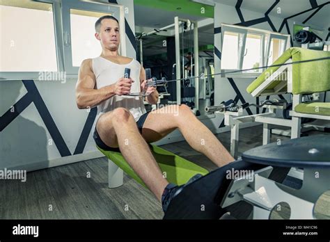 Shoulder Pull Down Exercise Stock Photo Alamy