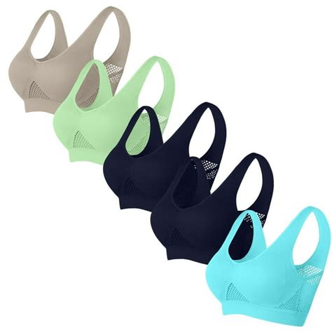 Sports Bras For Women Plus Size S 5xl 5 Pack Clearance Wireless