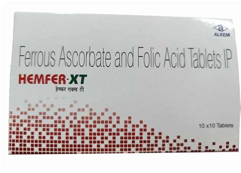 Ferrous Ascorbate Folic Acid Tablet At ₹ 1100 Box Panvel Raigad Id 2852169631530
