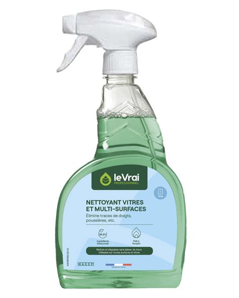 Le Vrai Professionnel Nettoyant Vitres Et Multi Surfaces Produits