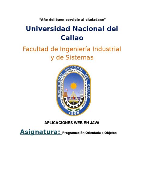 Programacion Orientada A Objeto Pdf Páginas Del Servidor Java