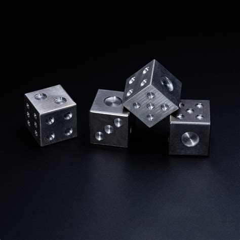 Forge Solid Dice Set Magnesium Tungsten Forge Solid Touch Of Modern