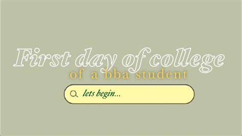 First Day College As A Bba Student In India 🇮🇳foryou College Bba