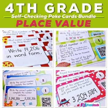 Th Grade Math Task Cards Qr Codes Mega Bundle Tpt