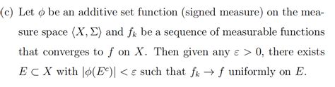 solved c let ϕ be an additive set function signed measure