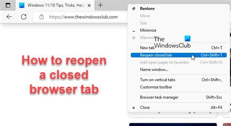 How To Open Recently Closed Tabs In Edge Flash Sales