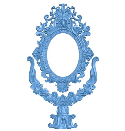 Mirror Frame Pattern 3d Model Vector Files