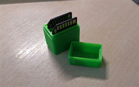 Locking Sd Card Holder Box By Avenckast Download Free Stl Model