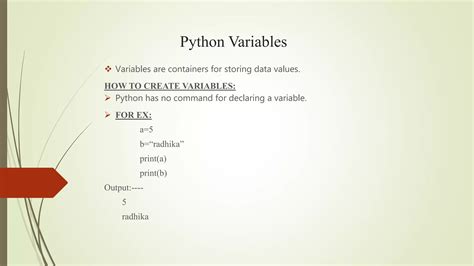 Python Variables Datatypes PPT