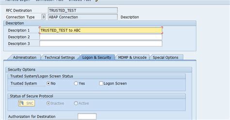Sap Tutorials Trusted Rfc Creation Step By Step Procedure