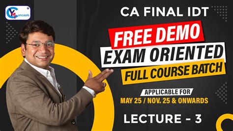 Ca Cs Cma Final Idt Exam Oriented Full Course Demo Nov
