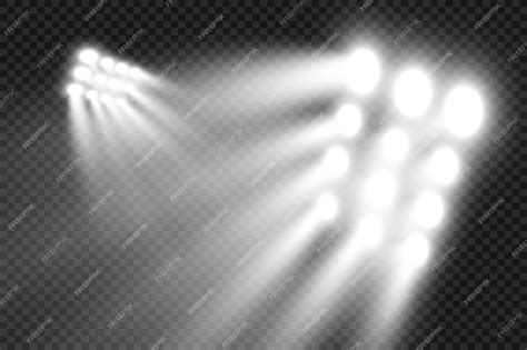 Premium Vector Realistic Spotlights For Lightingequipment For