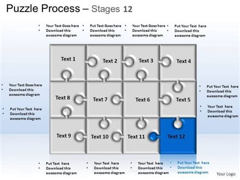 PowerPoint Themes Strategy Puzzle Process Ppt Theme