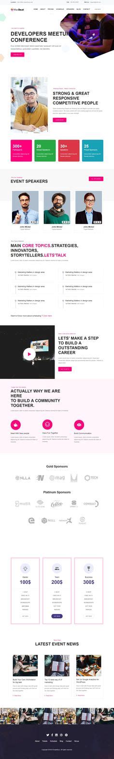 HTML Templates For Events