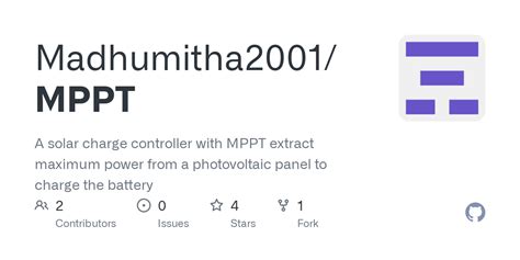 GitHub Madhumitha2001 MPPT A Solar Charge Controller With MPPT