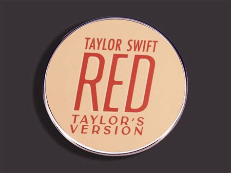Taylor Swift Badge Taylor Swift Album Red Badge Alloy Etsy