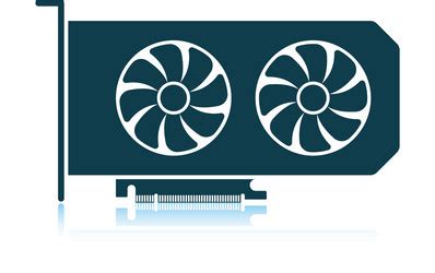 Video Gpu Card Flat Icon Royalty Free Vector Image